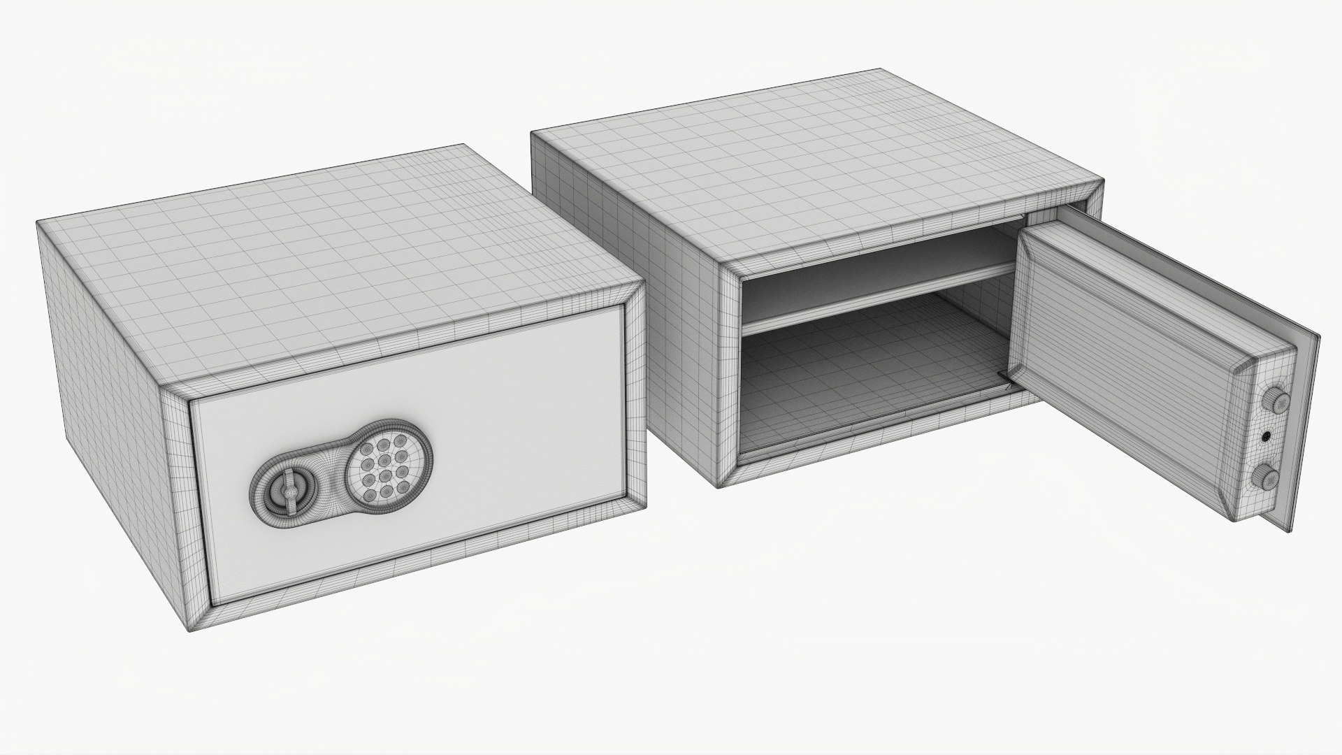3D Safe box with digital code lock - TurboSquid 1760673