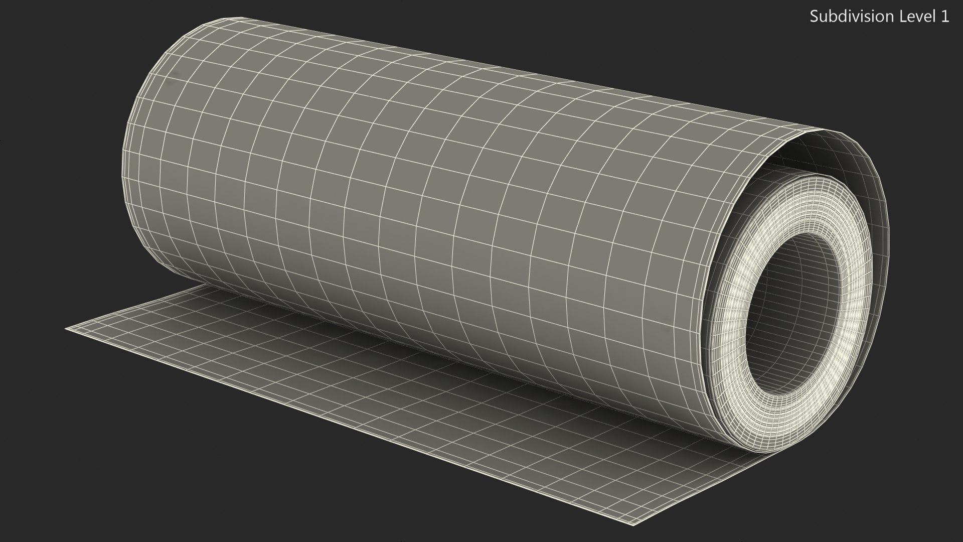 Eco White Wrapping Paper Roll 3D model - TurboSquid 1863144
