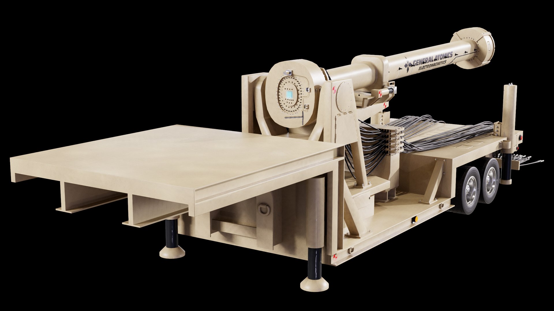 Railgun Weapon Systems General Atomics Model - TurboSquid 2060991