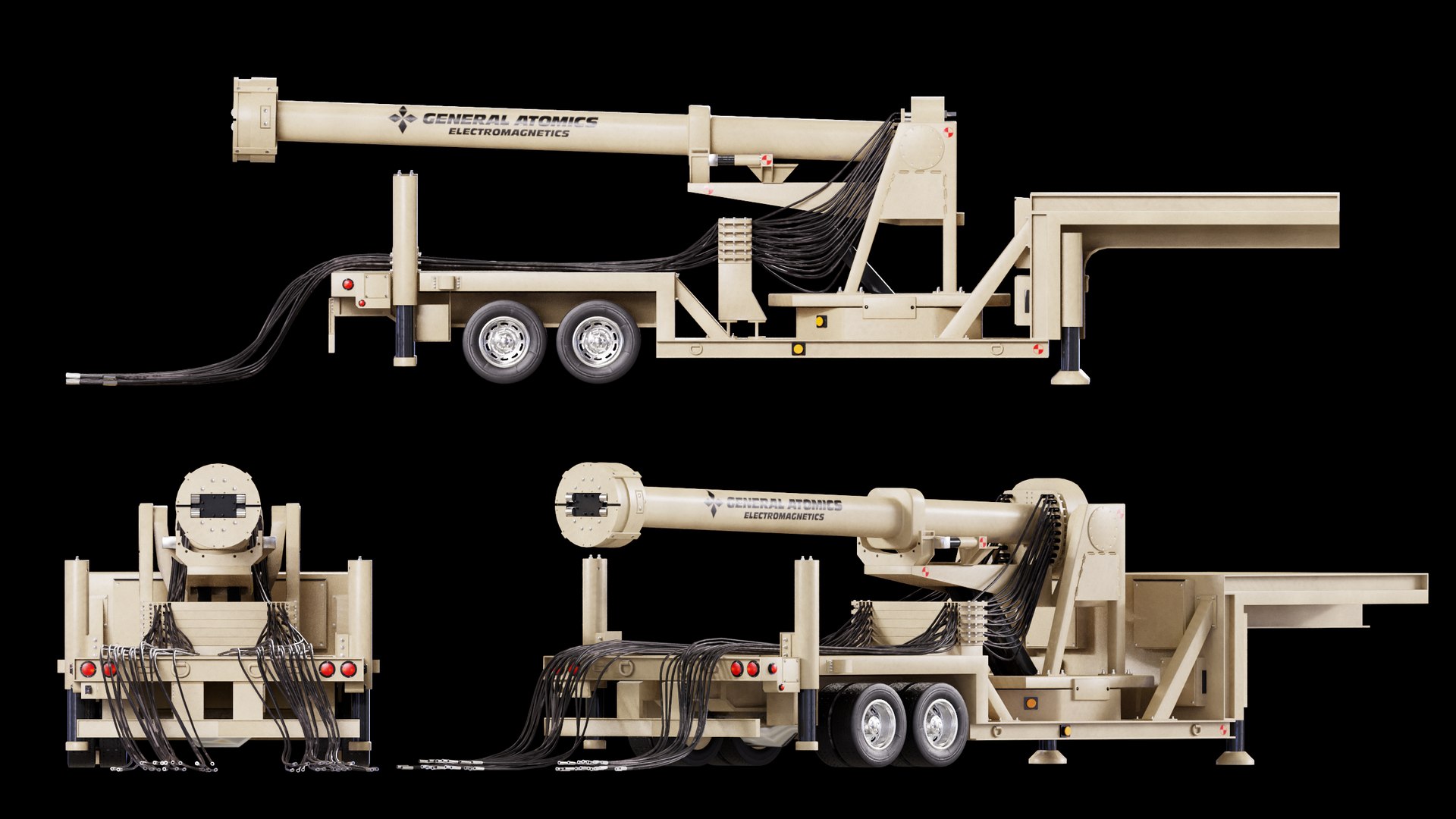 Railgun Weapon Systems General Atomics Model - TurboSquid 2060991