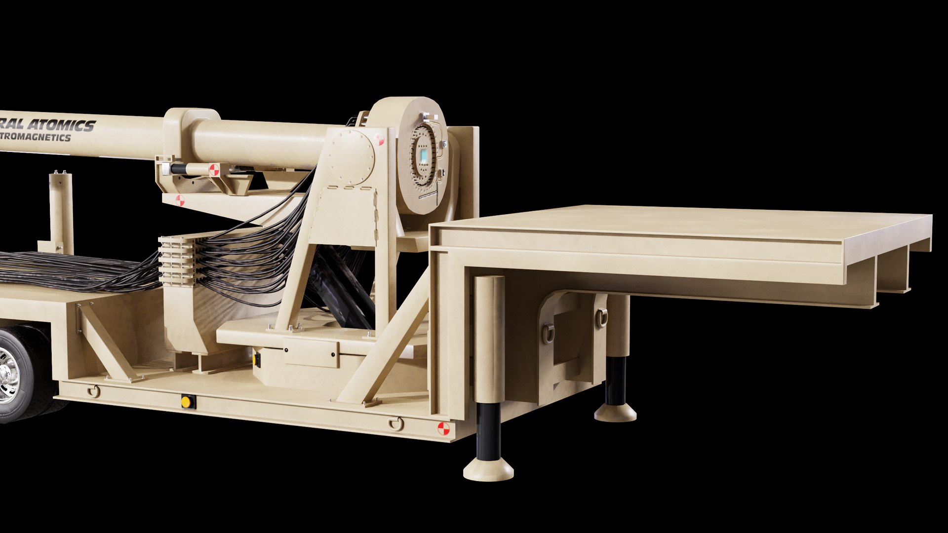 Railgun Weapon Systems General Atomics Model - TurboSquid 2060991