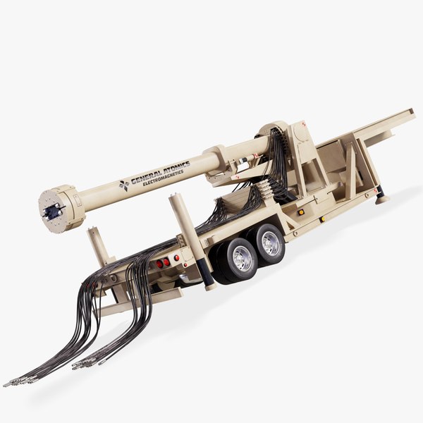 modelo 3d Sistemas de armas Railgun General Atomics - TurboSquid 2060991