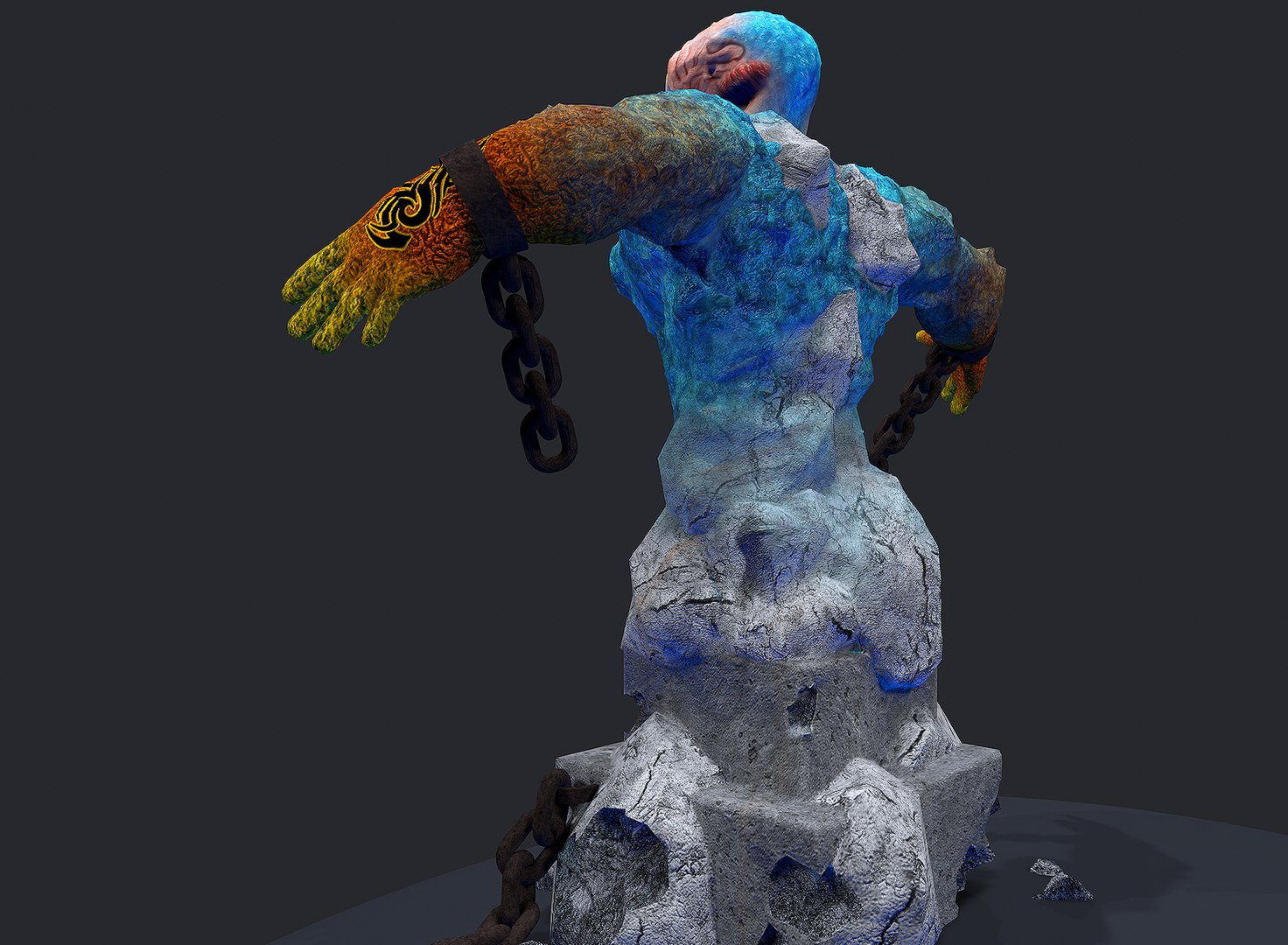 3D Concrete Monster Animations Rigged - TurboSquid 1461186