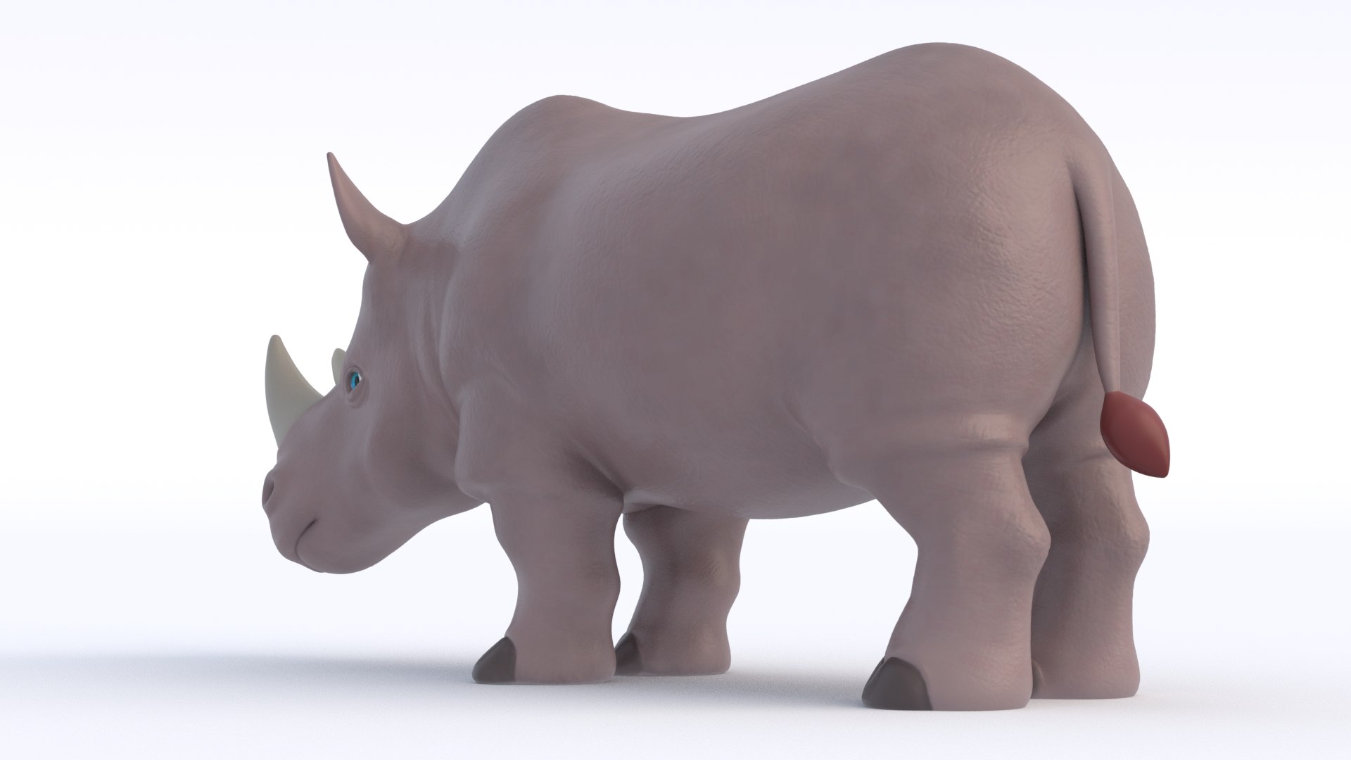 3D Cartoon Rhino Model - TurboSquid 2314298