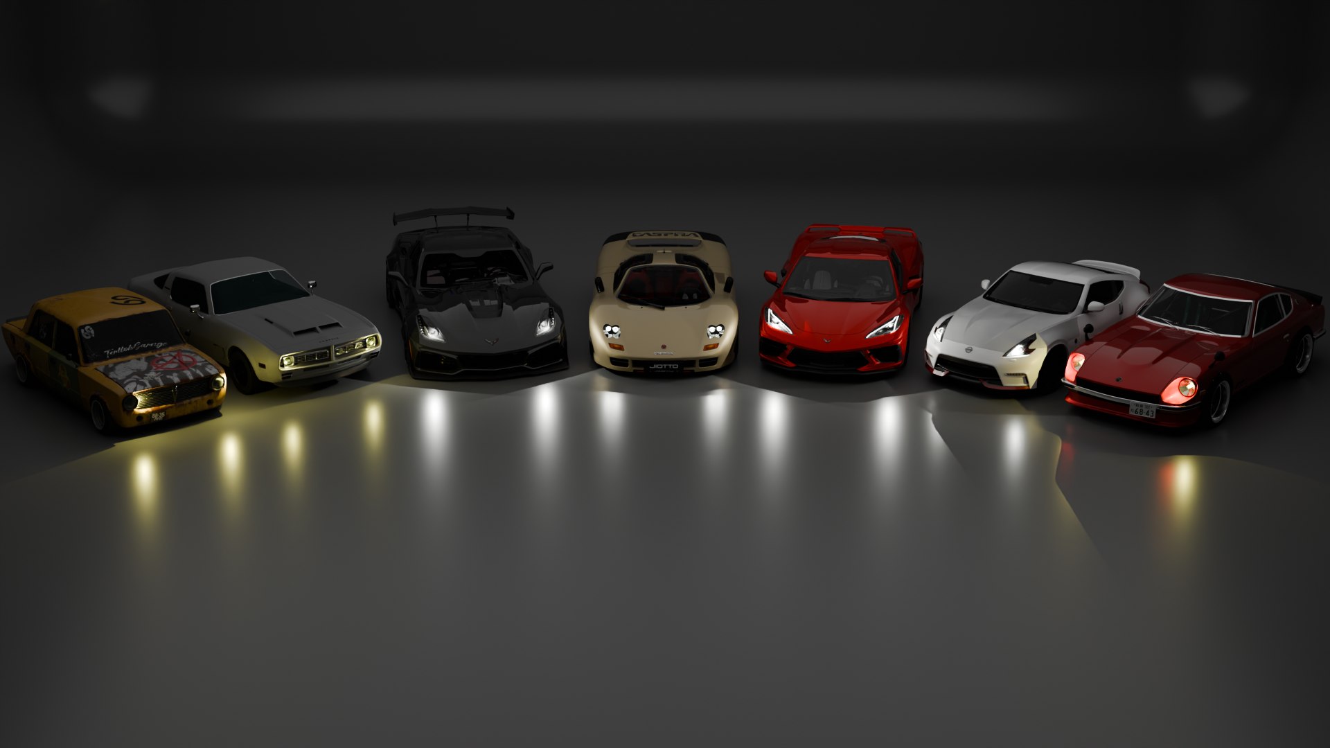 3D Mid Poly Car Pack - TurboSquid 2397893