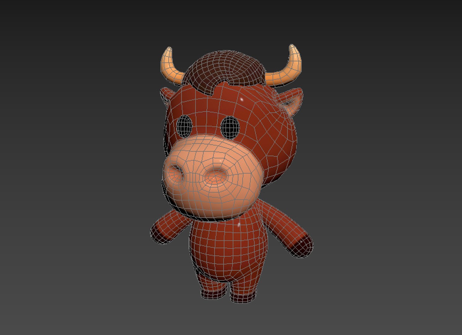 Bull character 3D model - TurboSquid 1652196