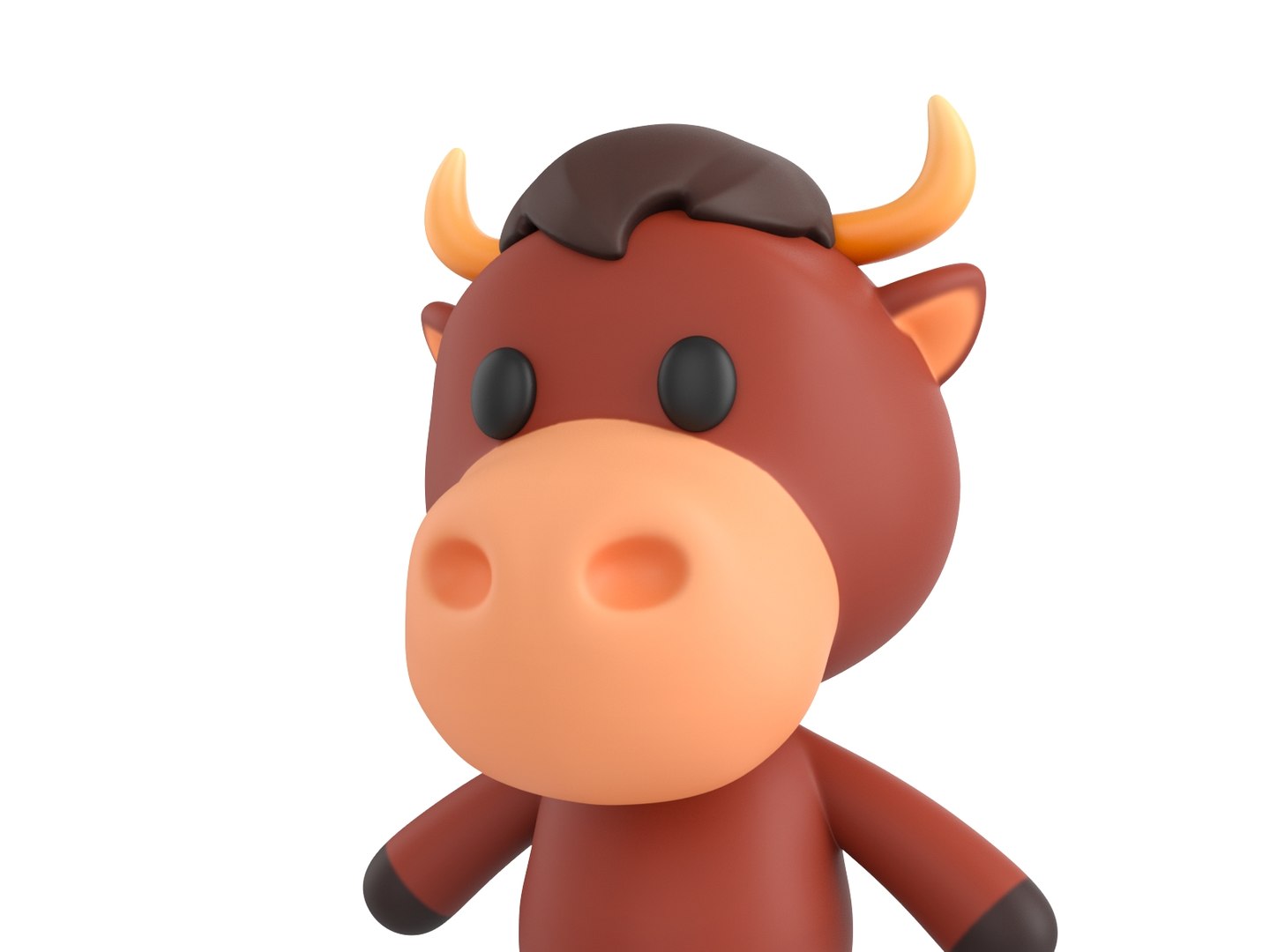 Bull character 3D model - TurboSquid 1652196