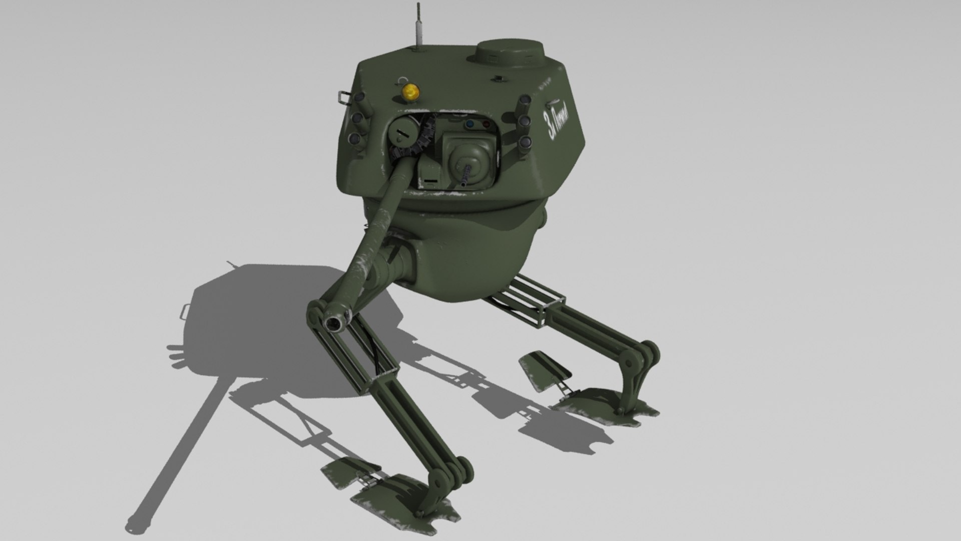 Rigged Soviet Mech 3D Model - TurboSquid 1370781
