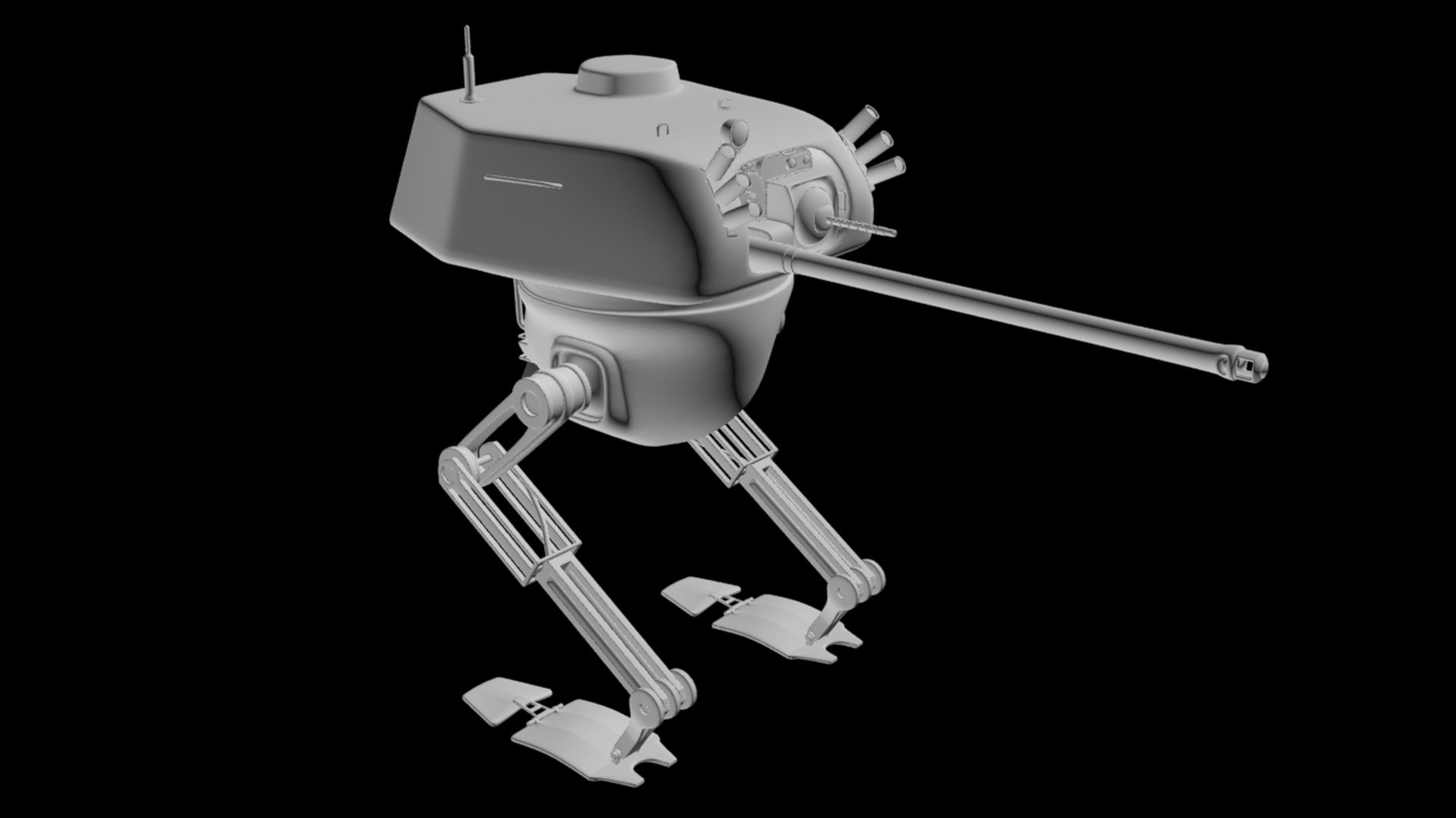 Rigged Soviet Mech 3D Model - TurboSquid 1370781