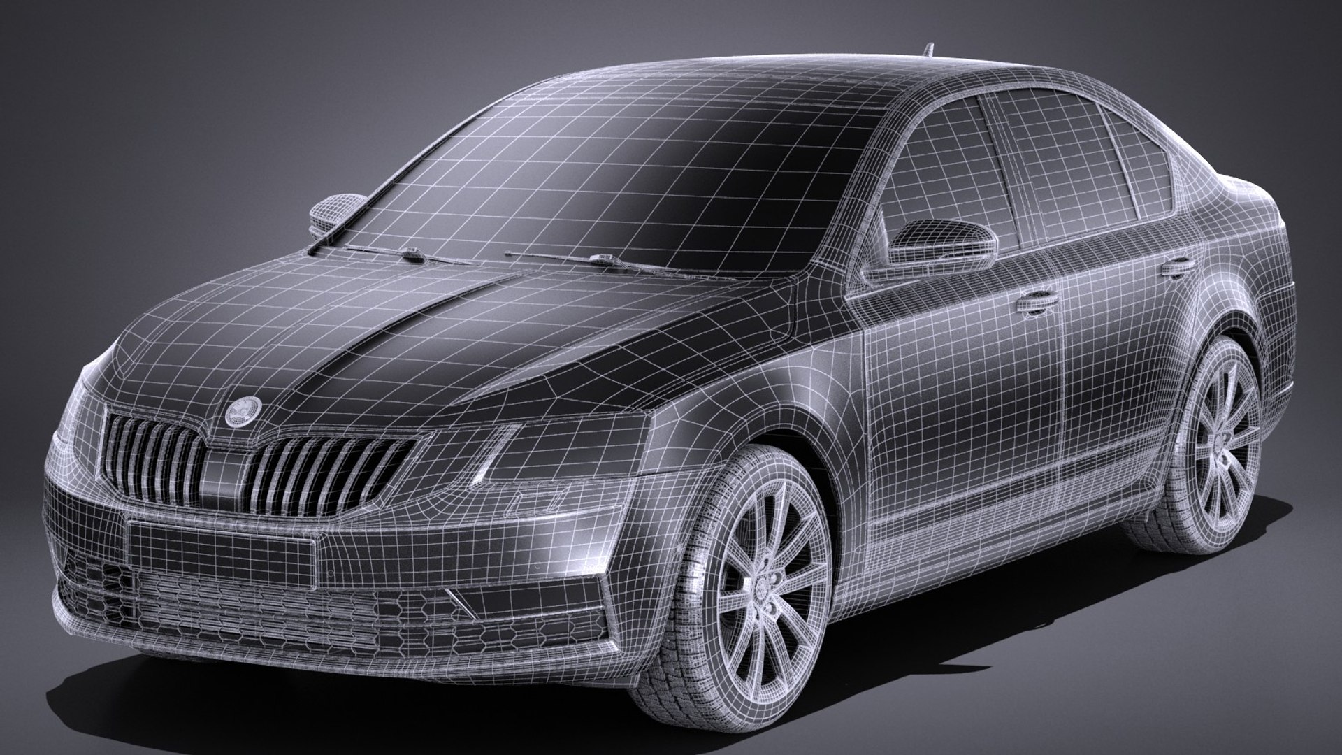 3d Model Skoda Octavia 2017