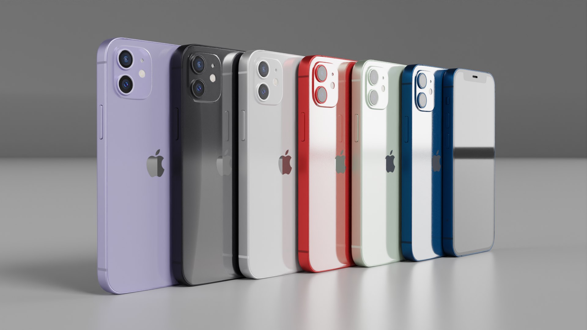 3D iPhone 12 mini All Colors Smartphone - TurboSquid 2081901