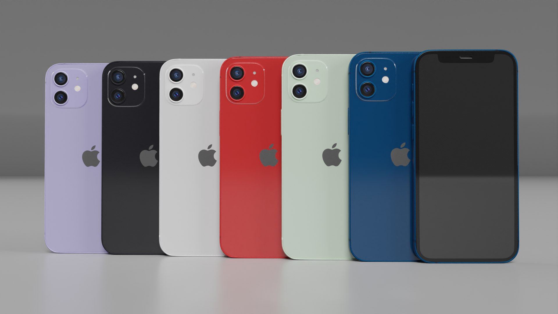 3D iPhone 12 mini All Colors Smartphone - TurboSquid 2081901