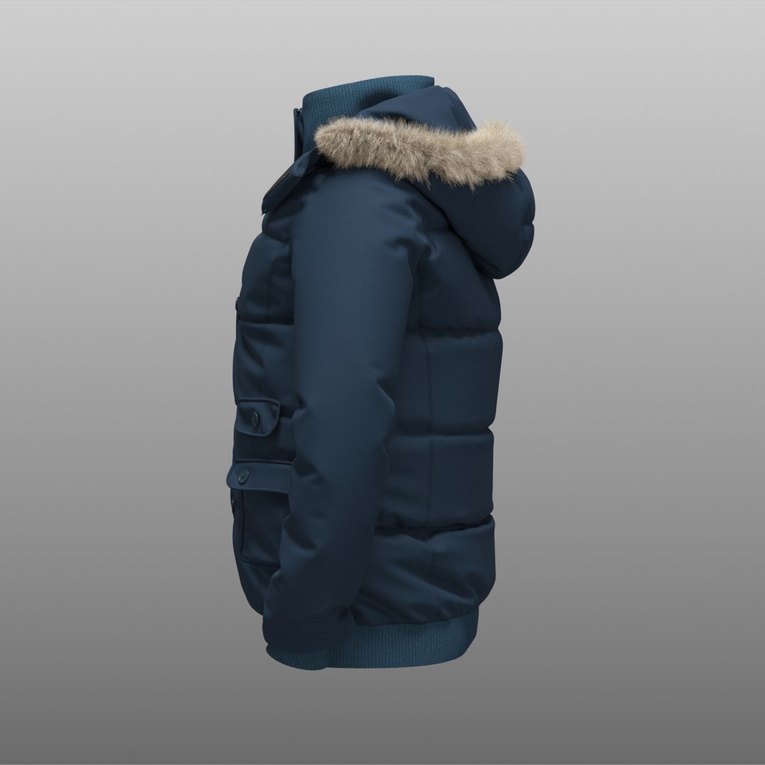 3D realistic blue jacket - TurboSquid 1161426