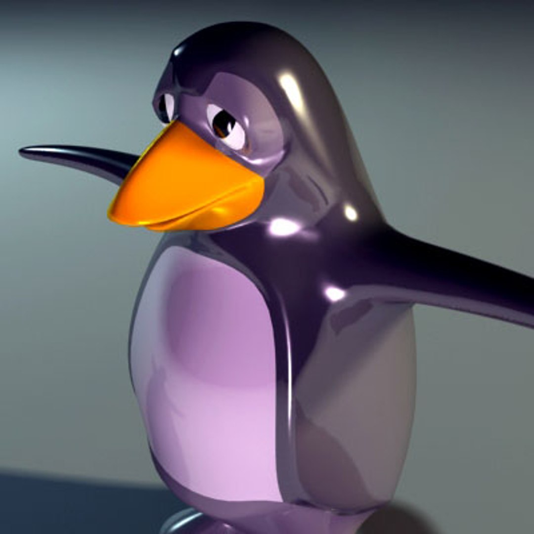 Penguin Cartoon 3d Model