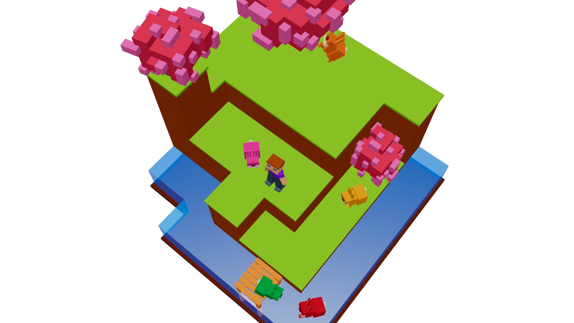 3D Voxel City Minecraft Model - TurboSquid 2103556