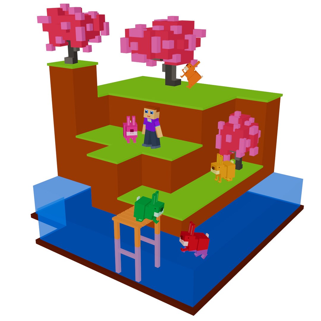 3D Voxel City Minecraft Model - TurboSquid 2103556