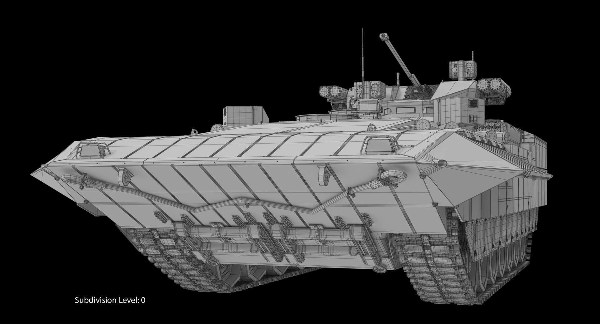 3D t-15 armata green clean model - TurboSquid 1344155