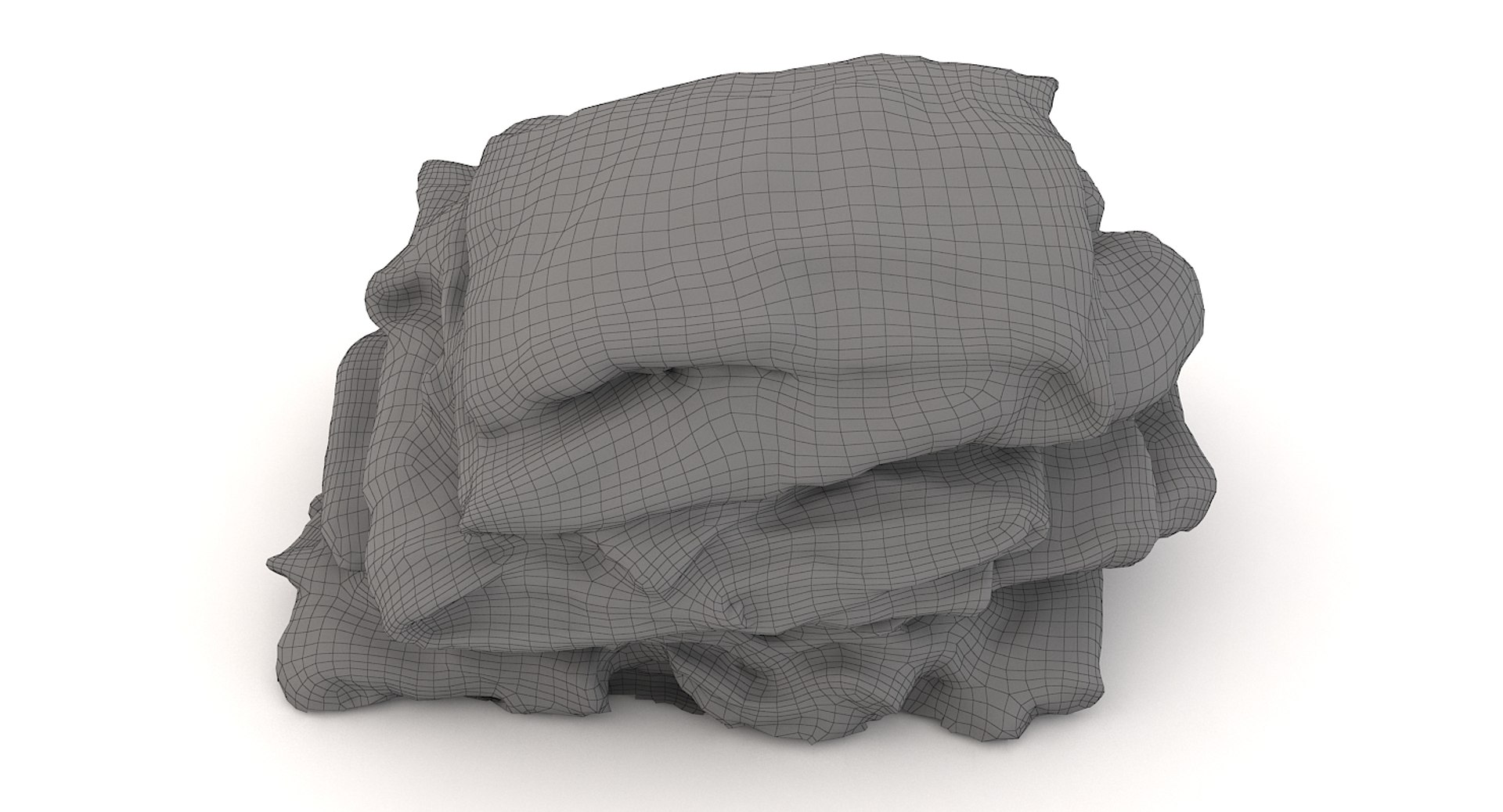 3D Pile Clothes Model - TurboSquid 1324230