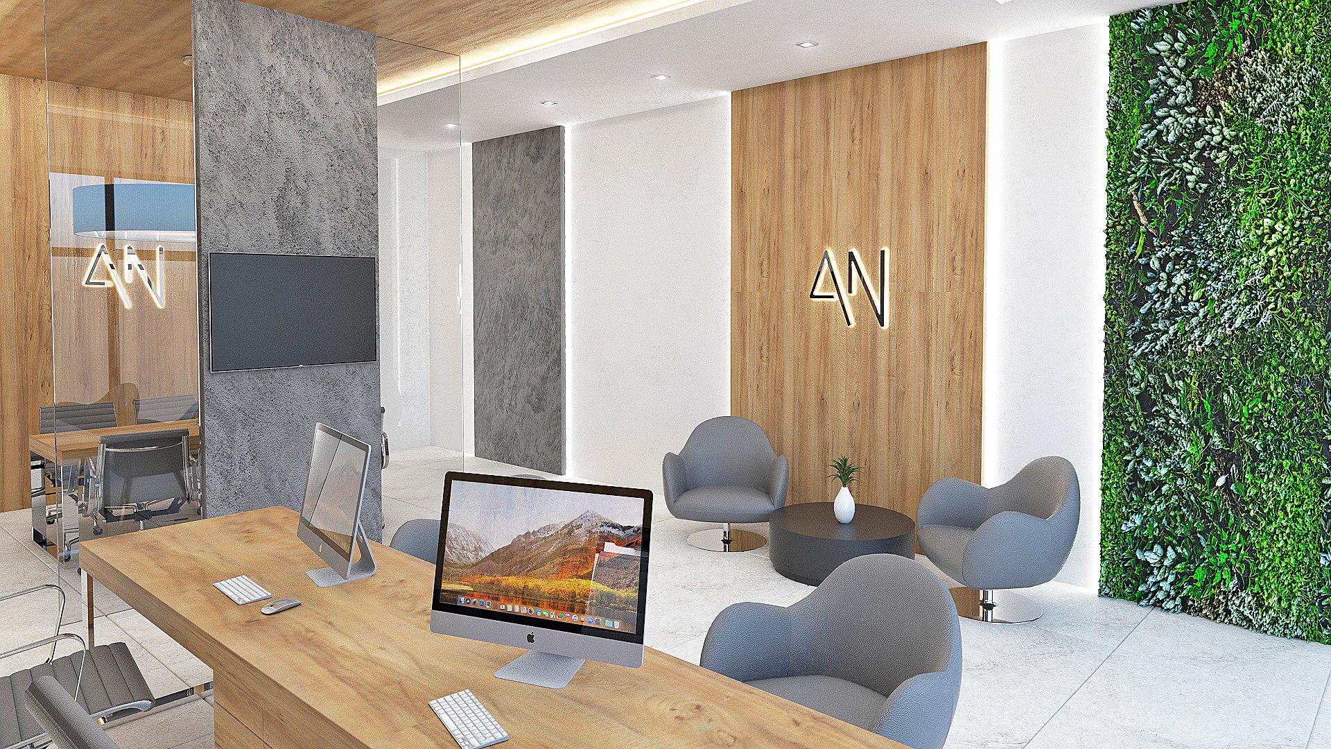 3D Small Office Interior - TurboSquid 1255148