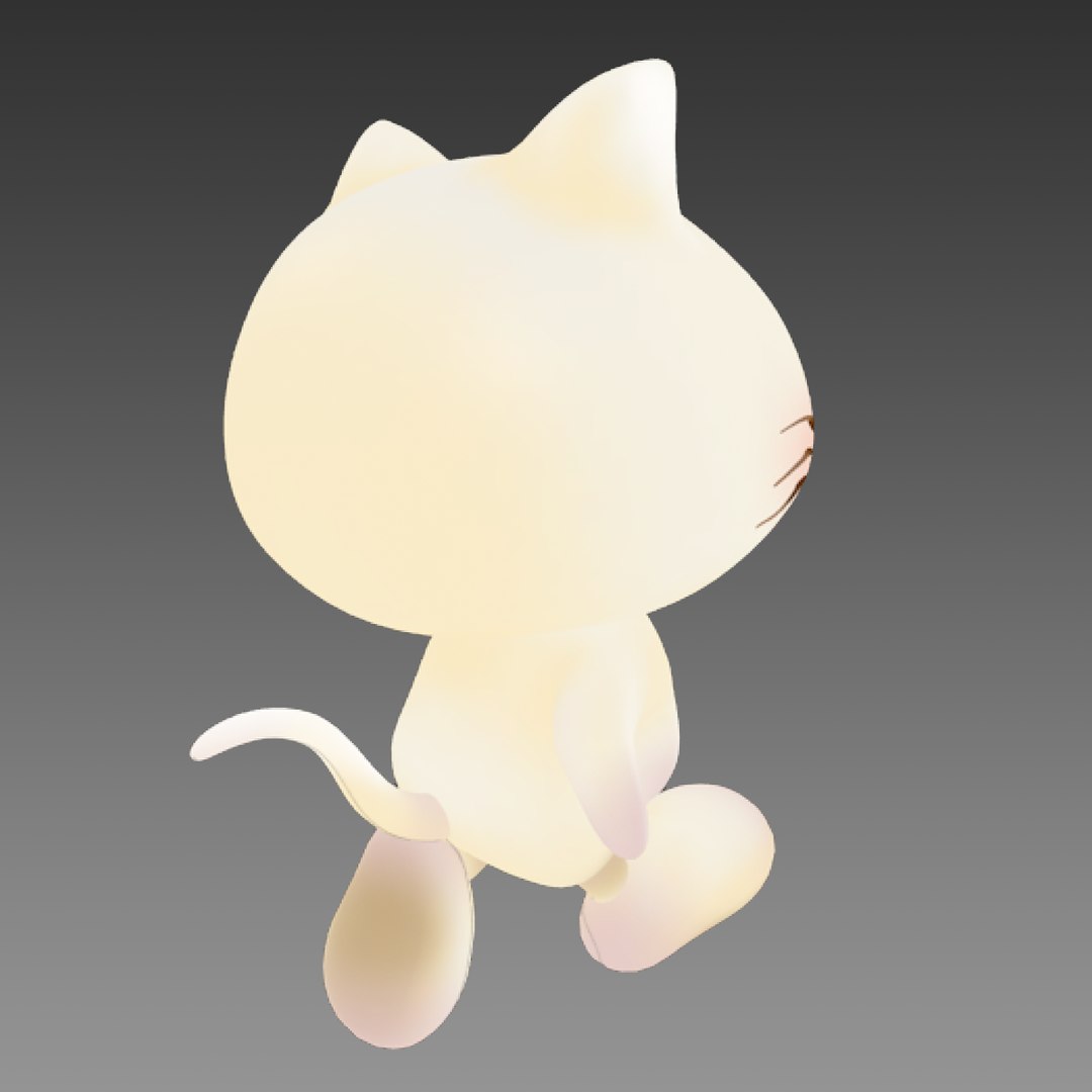3D chubby cat - TurboSquid 1278118