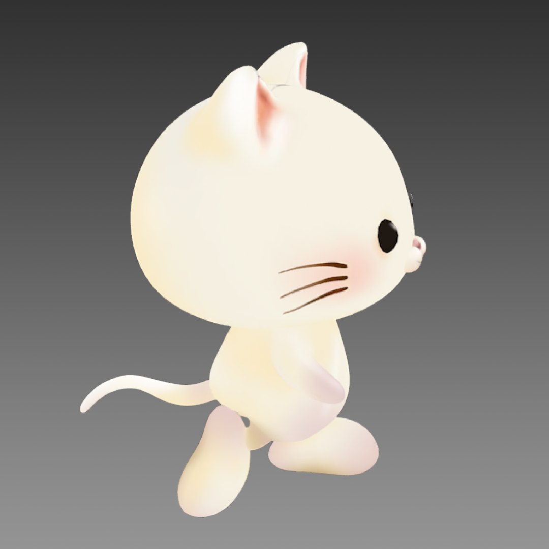 3D chubby cat - TurboSquid 1278118