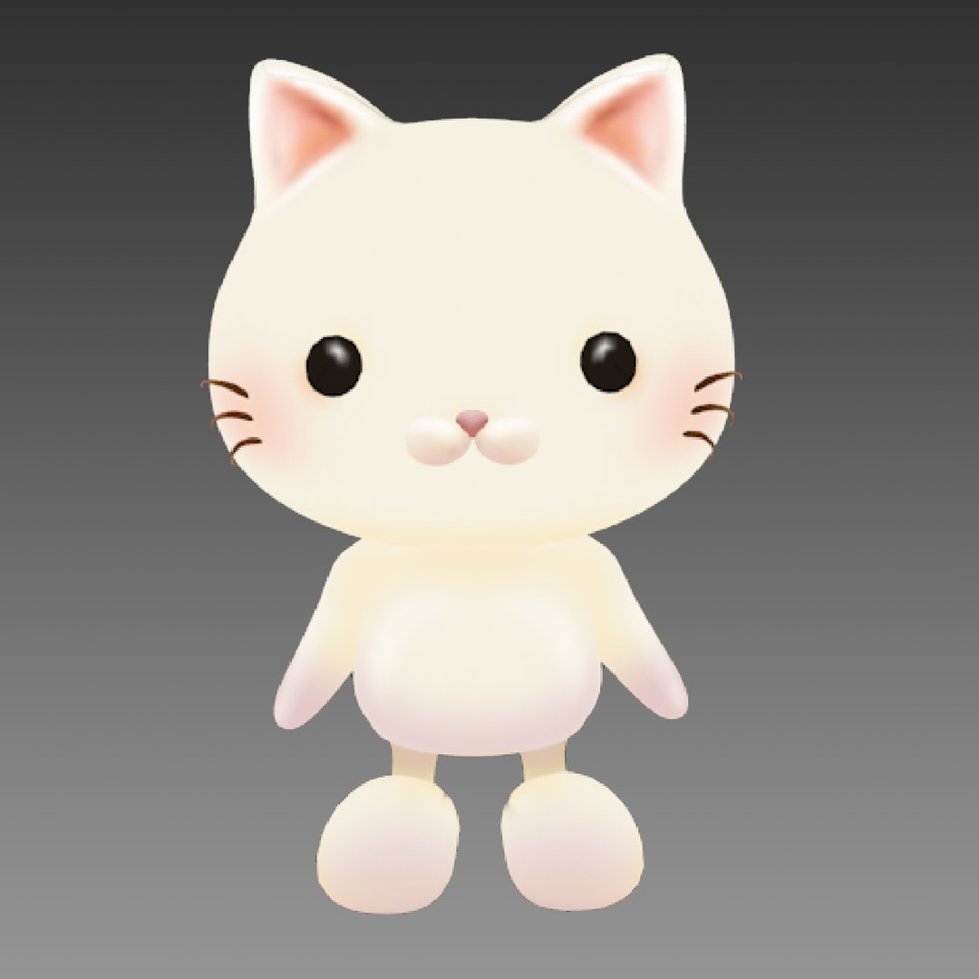 3D chubby cat - TurboSquid 1278118