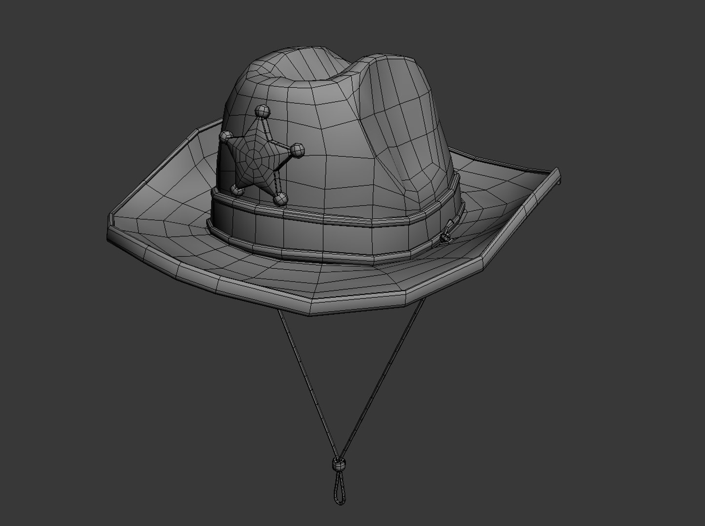 3d Model Sheriff Hat