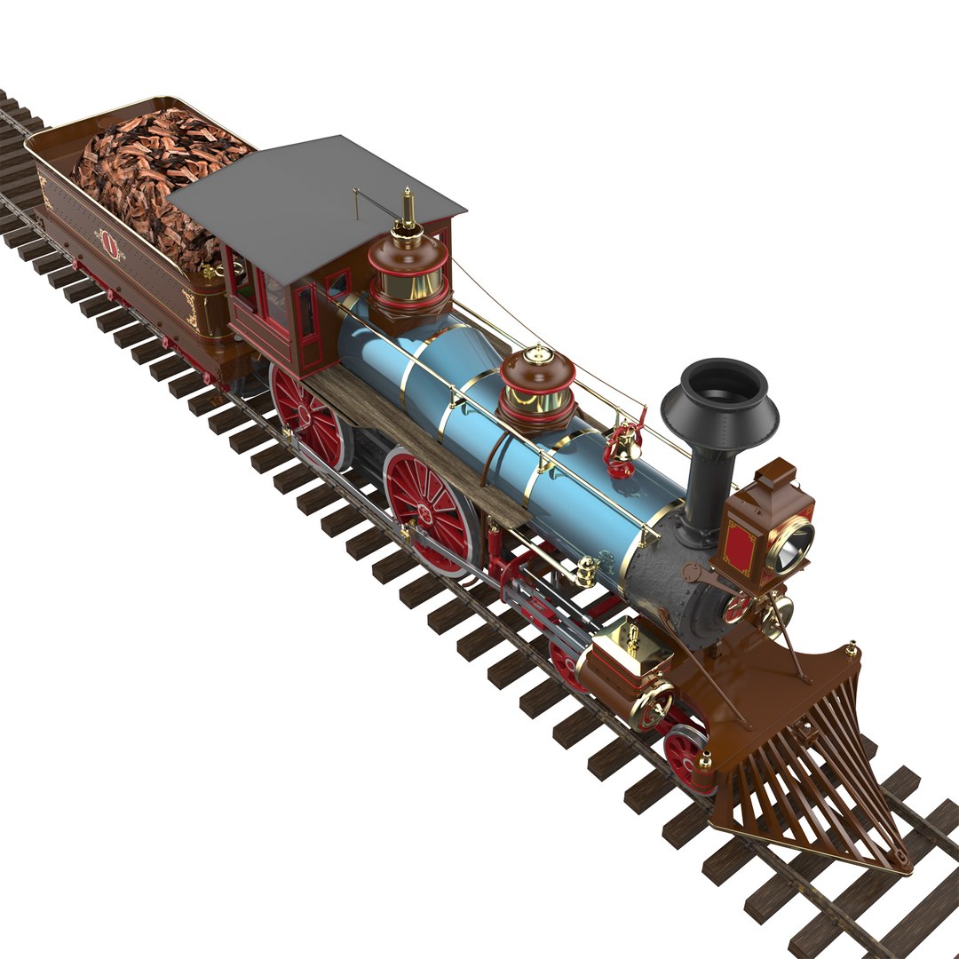 Locomotive 4-4-0 Standard 1872 Model - TurboSquid 1327641
