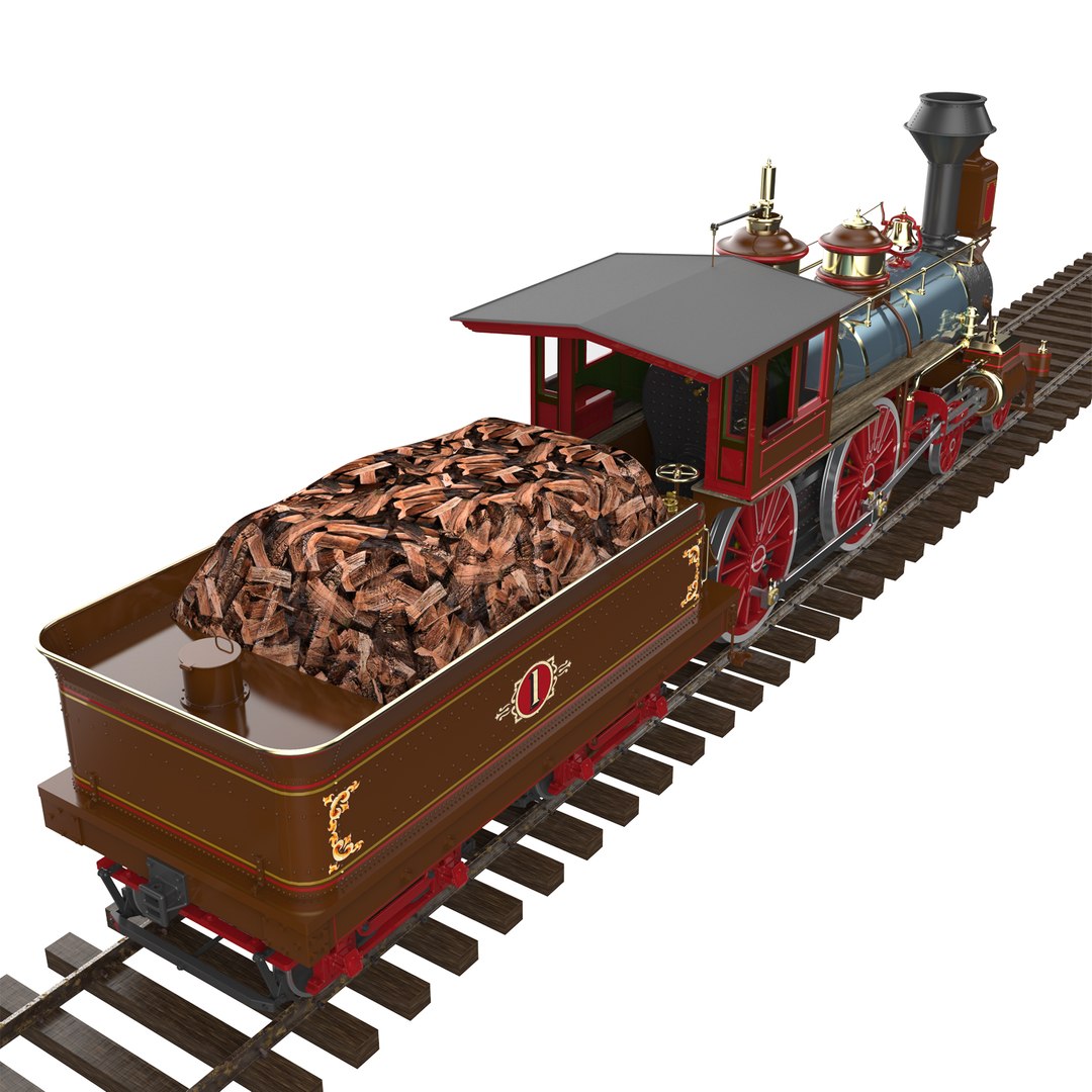 Locomotive 4-4-0 Standard 1872 Model - TurboSquid 1327641