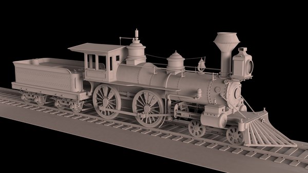 Locomotive 4-4-0 standard 1872 model - TurboSquid 1327641