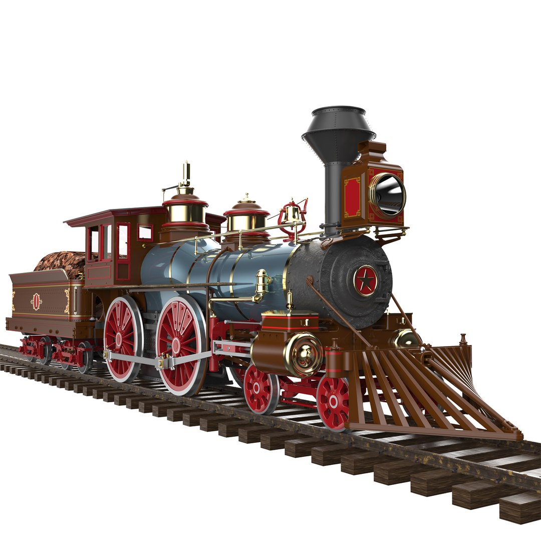 Locomotive 4-4-0 Standard 1872 Model - TurboSquid 1327641
