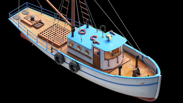 Naxos Fishing Boat model - TurboSquid 1860347