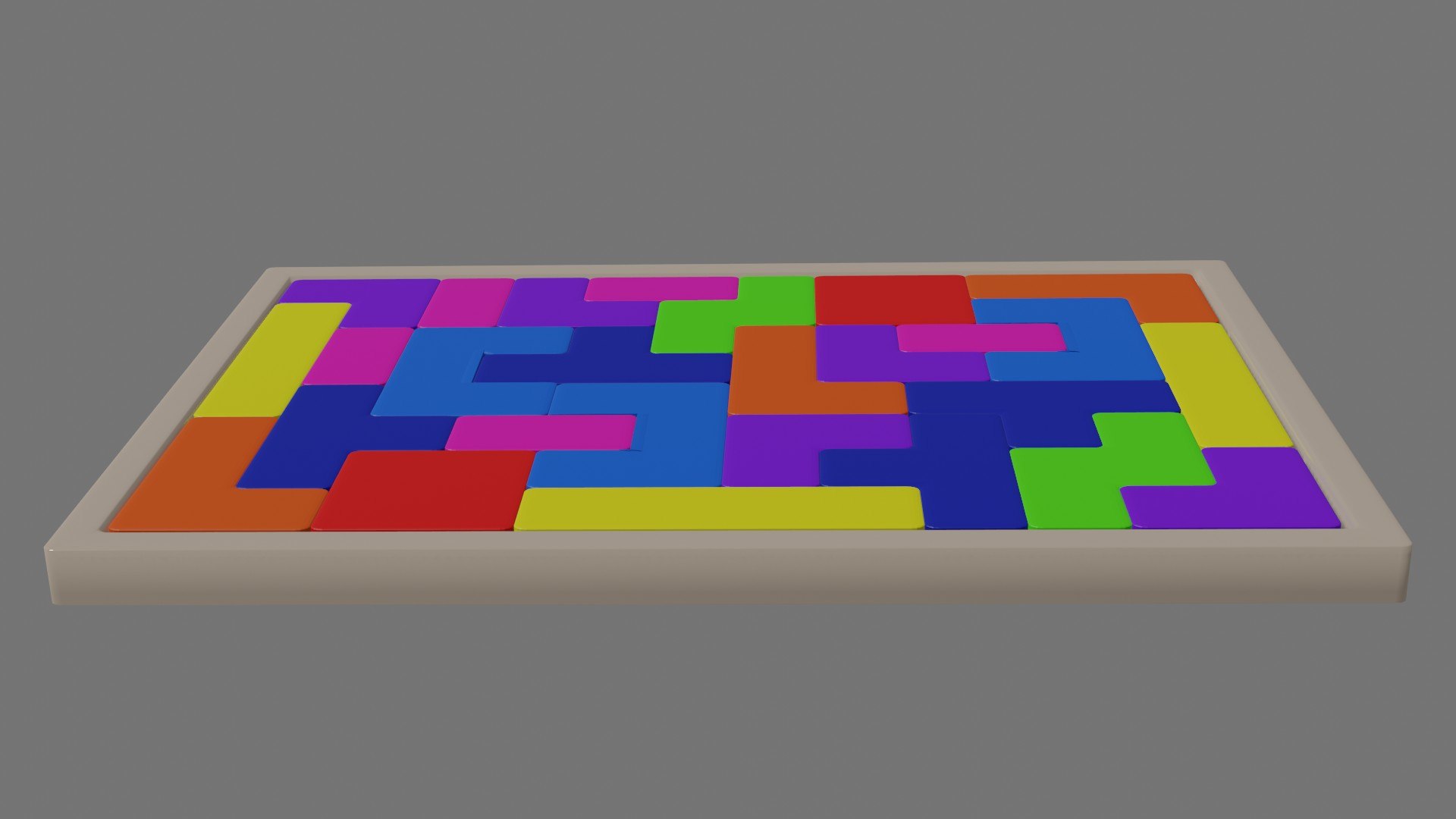 3D Tetris Board Game OBJ And BLEND - TurboSquid 2349608