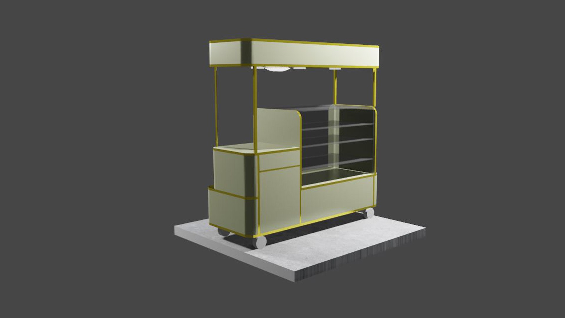 3D Food Cart - TurboSquid 2048346