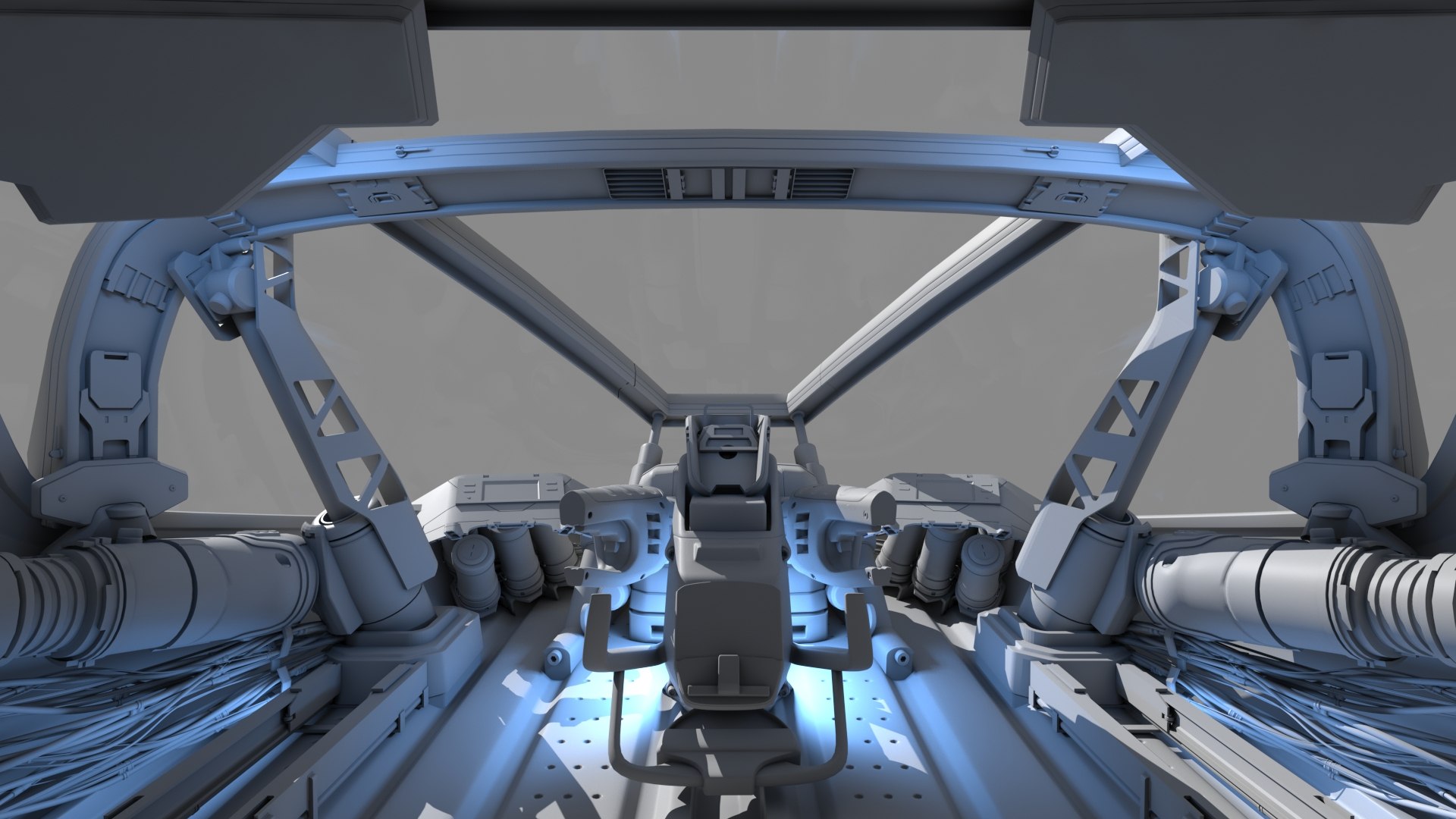 Spaceship Cockpit V2 3D Model - TurboSquid 1516439