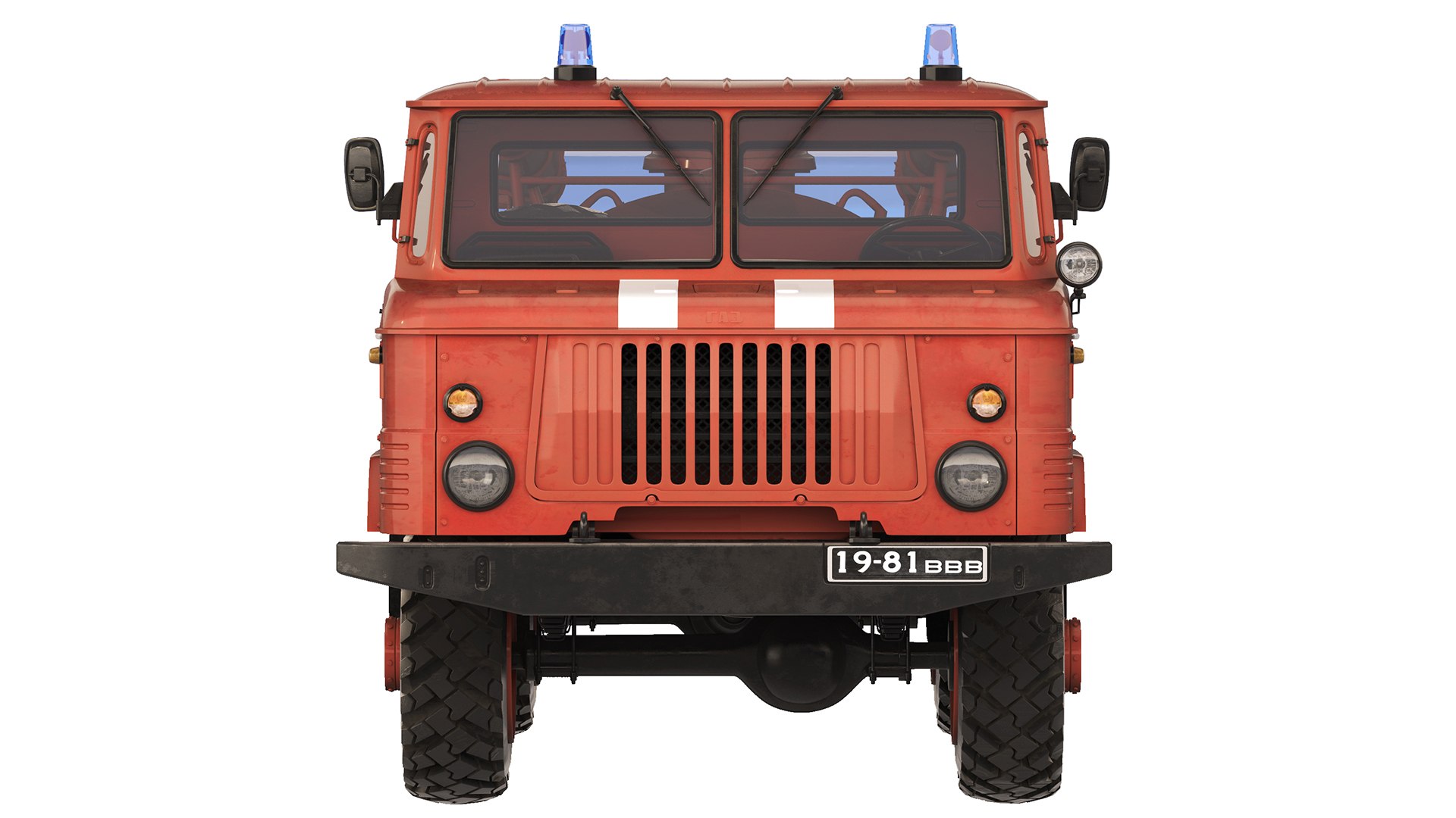 3D GAZ 66 AC-30 Fire Truck 1971 Model - TurboSquid 1889028