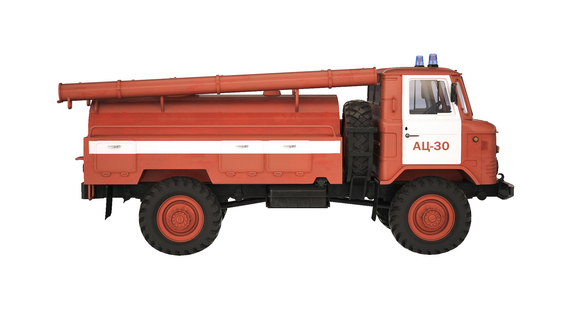 3D GAZ 66 AC-30 Fire Truck 1971 Model - TurboSquid 1889028