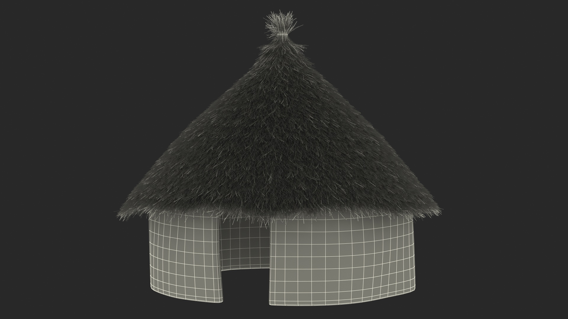 3D Colorful African Mud Hut Fur - TurboSquid 1784440