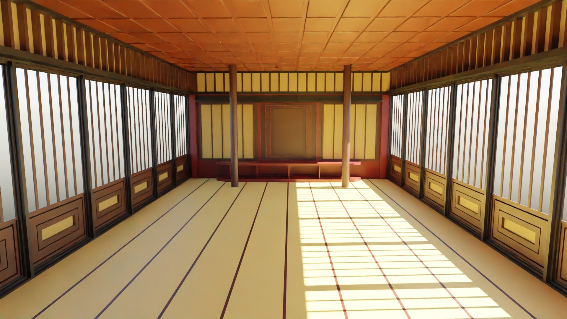 3D Dojo Hall - TurboSquid 2157959