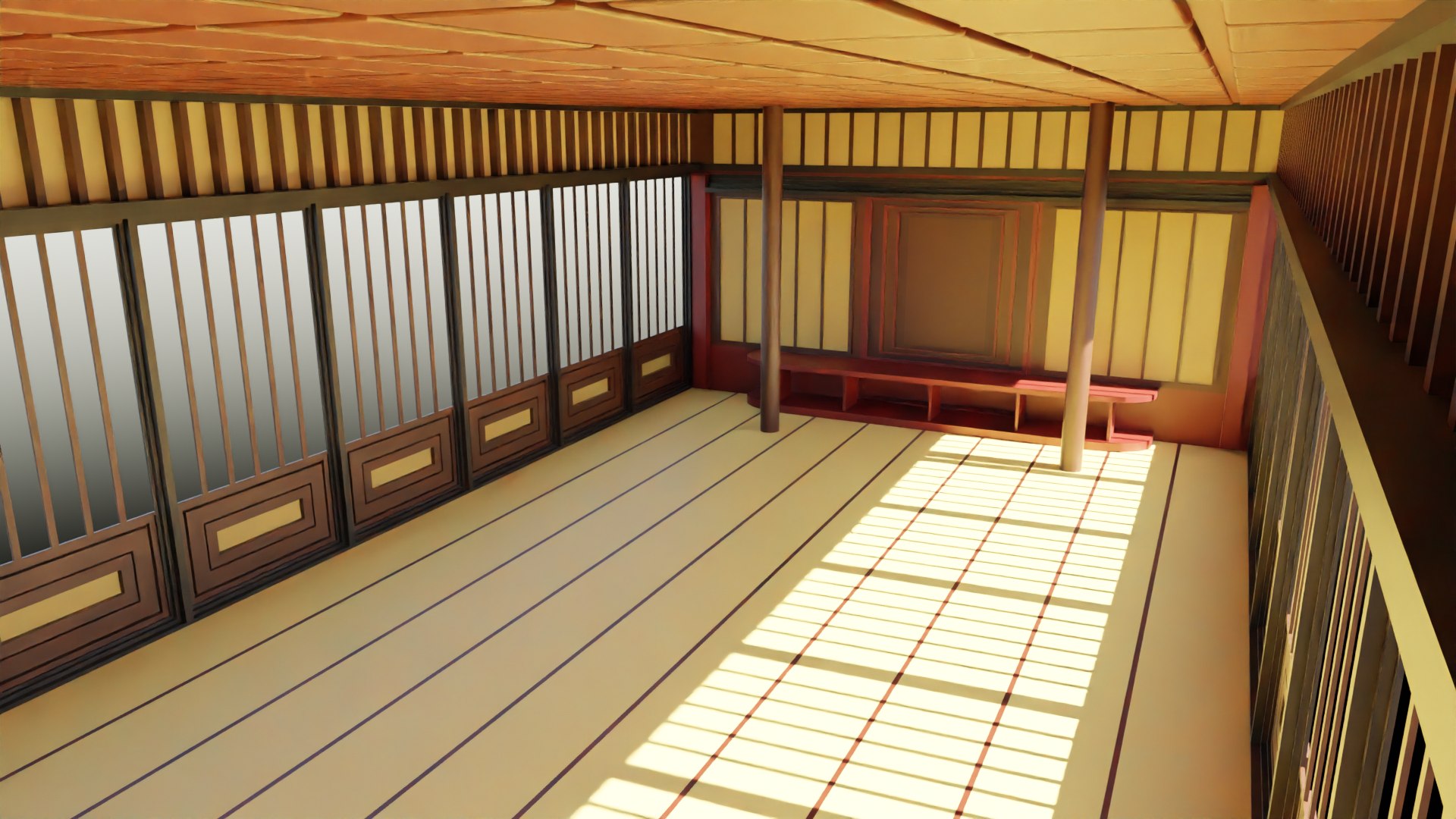 3D Dojo Hall - TurboSquid 2157959
