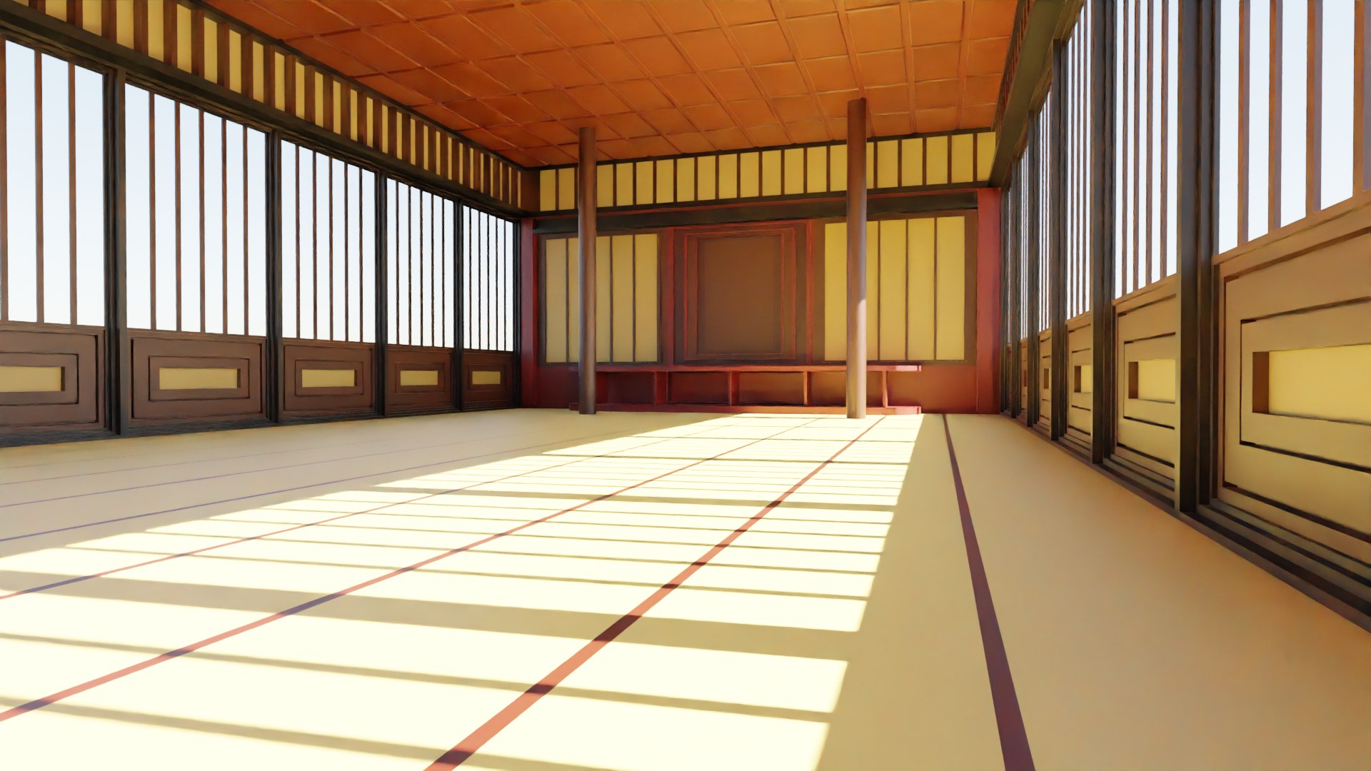 3D Dojo Hall - TurboSquid 2157959