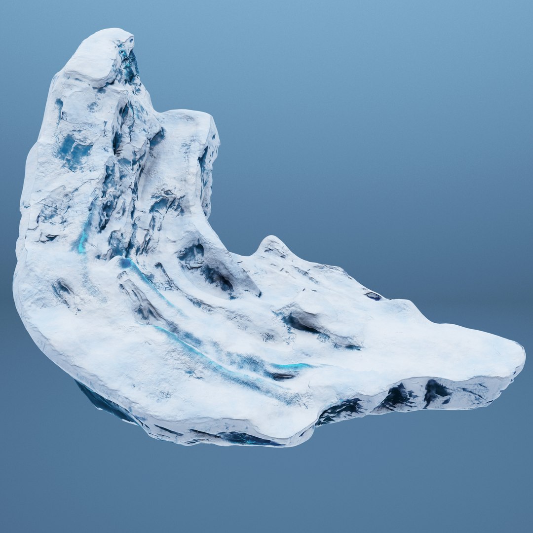Iceberg Ice Mountain Cartoon 2 Model - TurboSquid 1794555