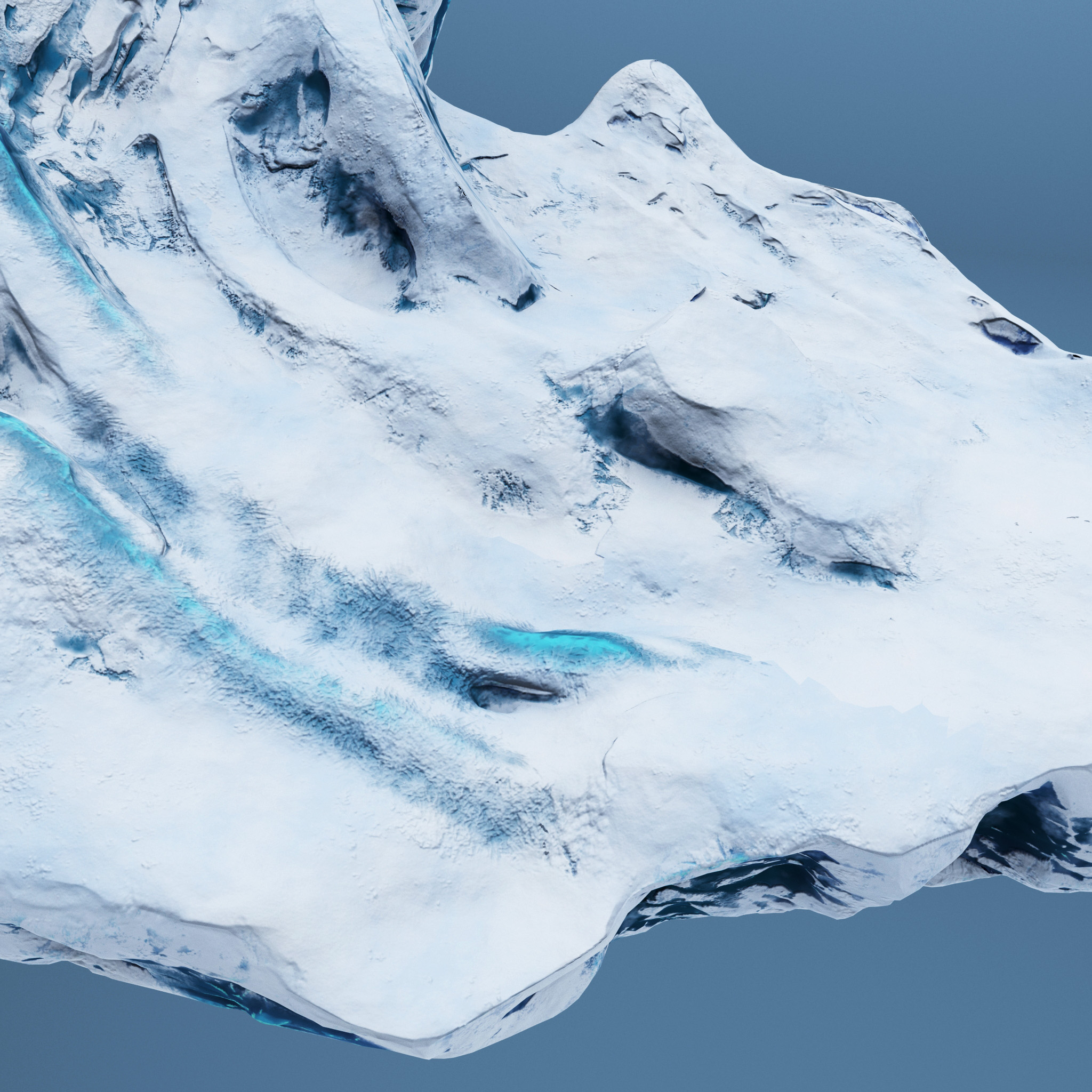 Iceberg ice mountain cartoon 2 model - TurboSquid 1794555