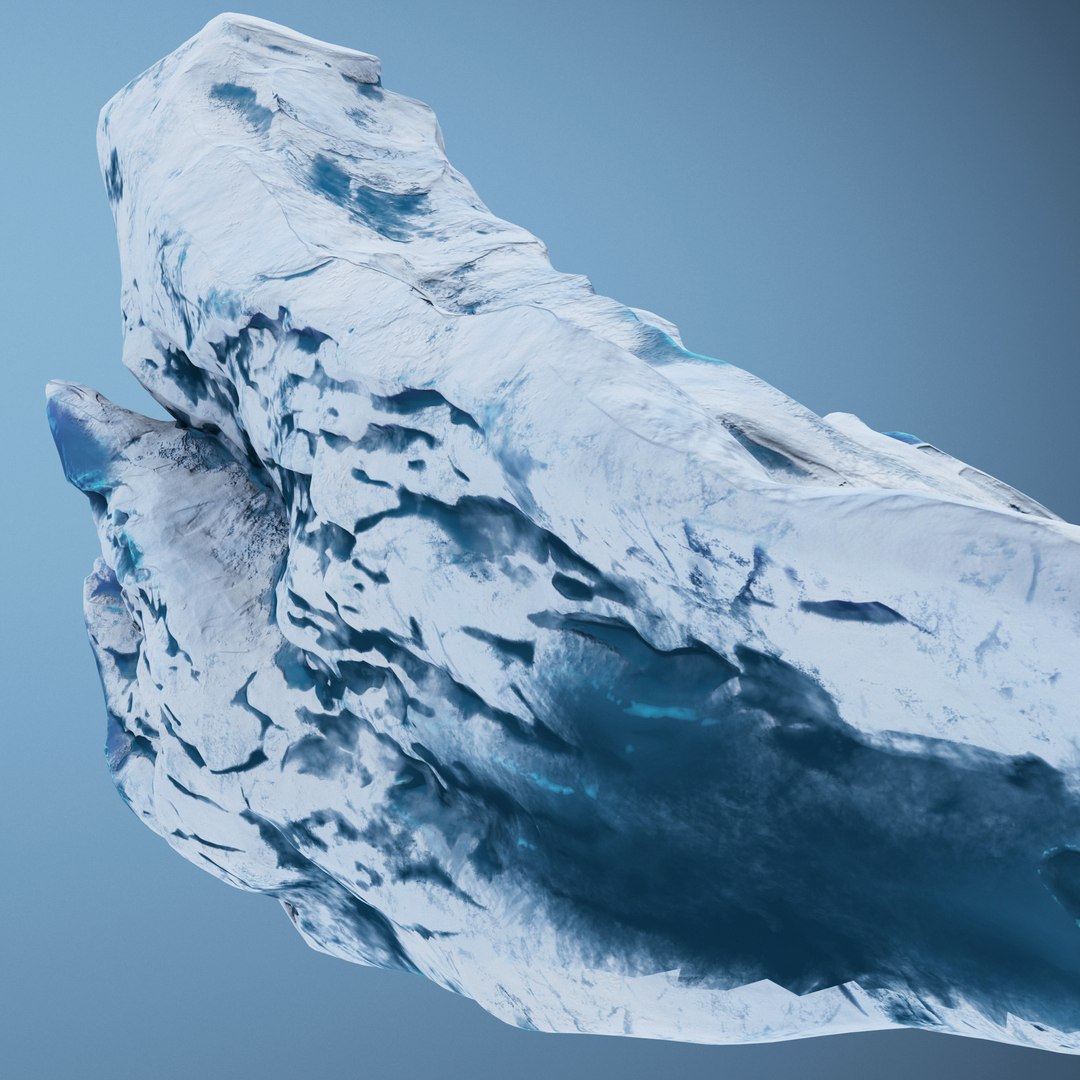 Iceberg Ice Mountain Cartoon 2 Model - TurboSquid 1794555