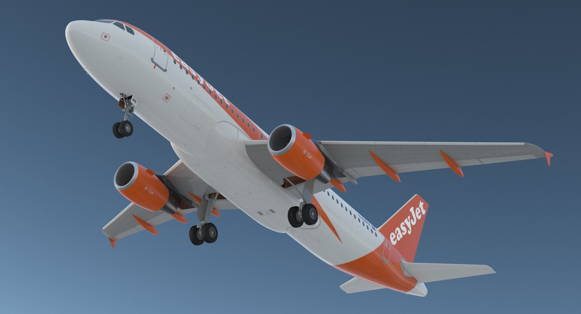 3D Airbus A320 Easyjet Airline - TurboSquid 1272106