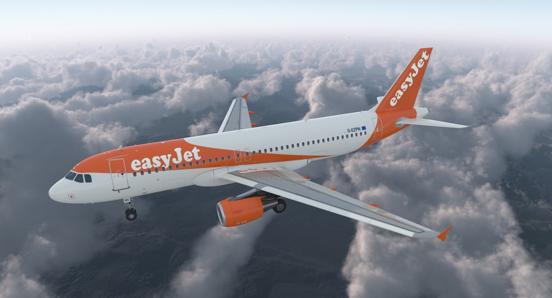 3D Airbus A320 Easyjet Airline - TurboSquid 1272106