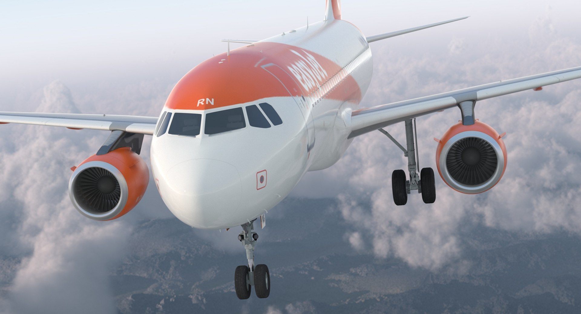 3D Airbus A320 Easyjet Airline - TurboSquid 1272106