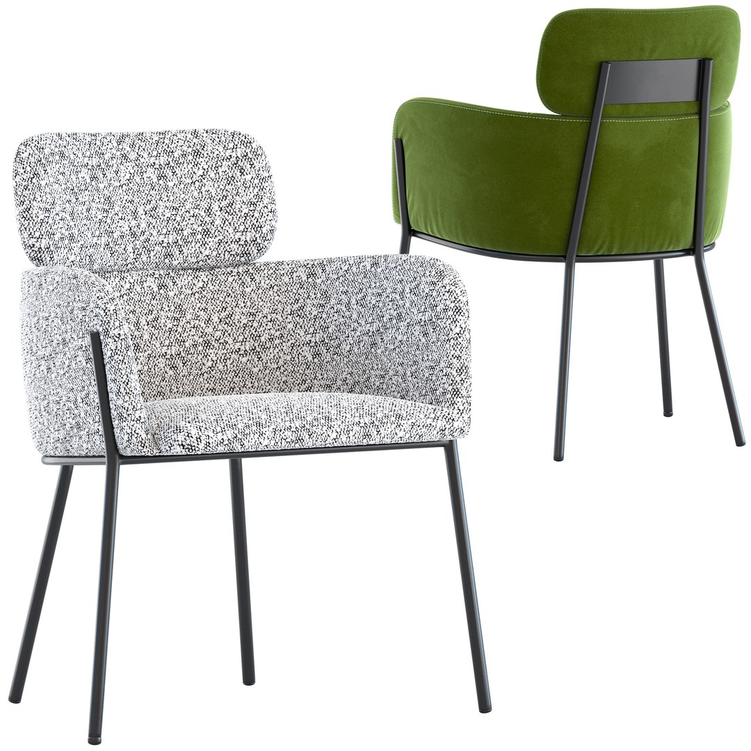 CB2 Azalea Chair 3D - TurboSquid 2163604