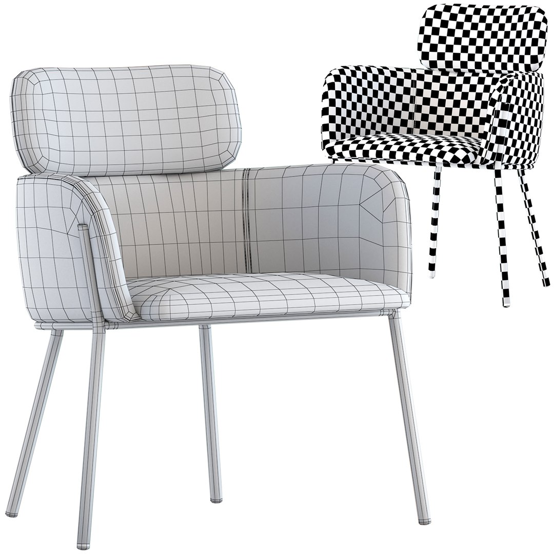 CB2 Azalea Chair 3D - TurboSquid 2163604