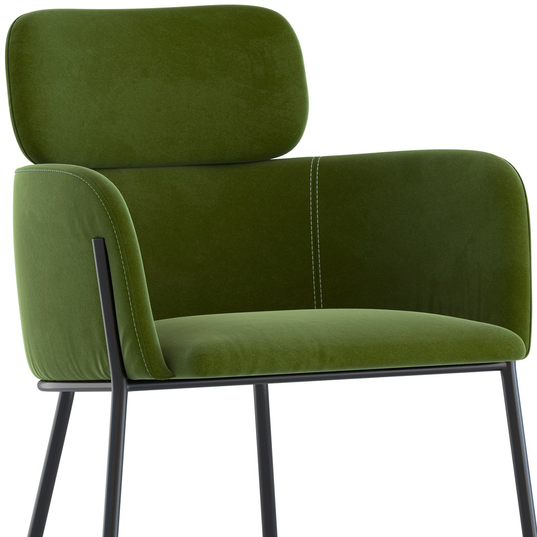 CB2 Azalea Chair 3D - TurboSquid 2163604